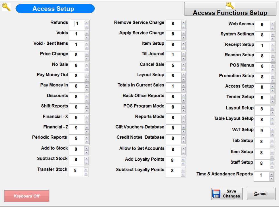 Staff Access Setup on myEPOS Touch - Everything EPOS
