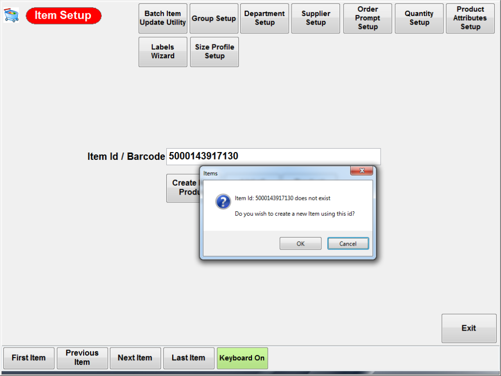 Create a new product with a Barcode on myEPOS Touch - Everything EPOS