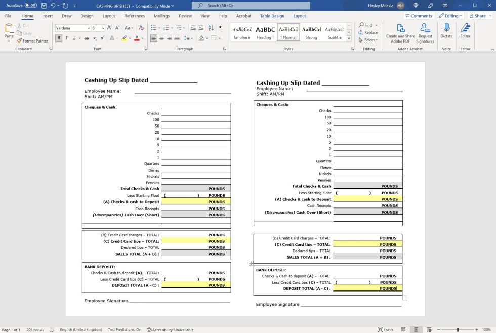 Cashing Up Downloadable Tool - Everything EPOS